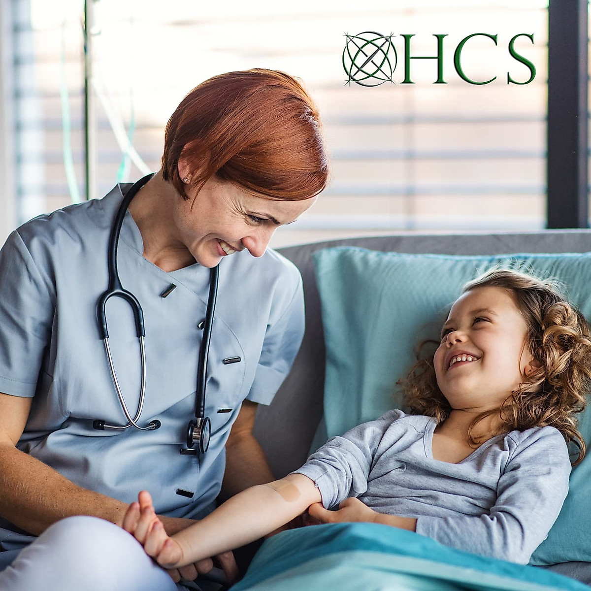 HCS Stethoscope, Classic Lightweight - Medical Grade, Dual Head Stethoscopes for Nurses, Students, Home - 22 inch Tubing (Blue)