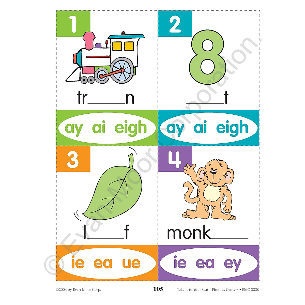 Take It to Your Seat Phonics Centers, Grades 2-3