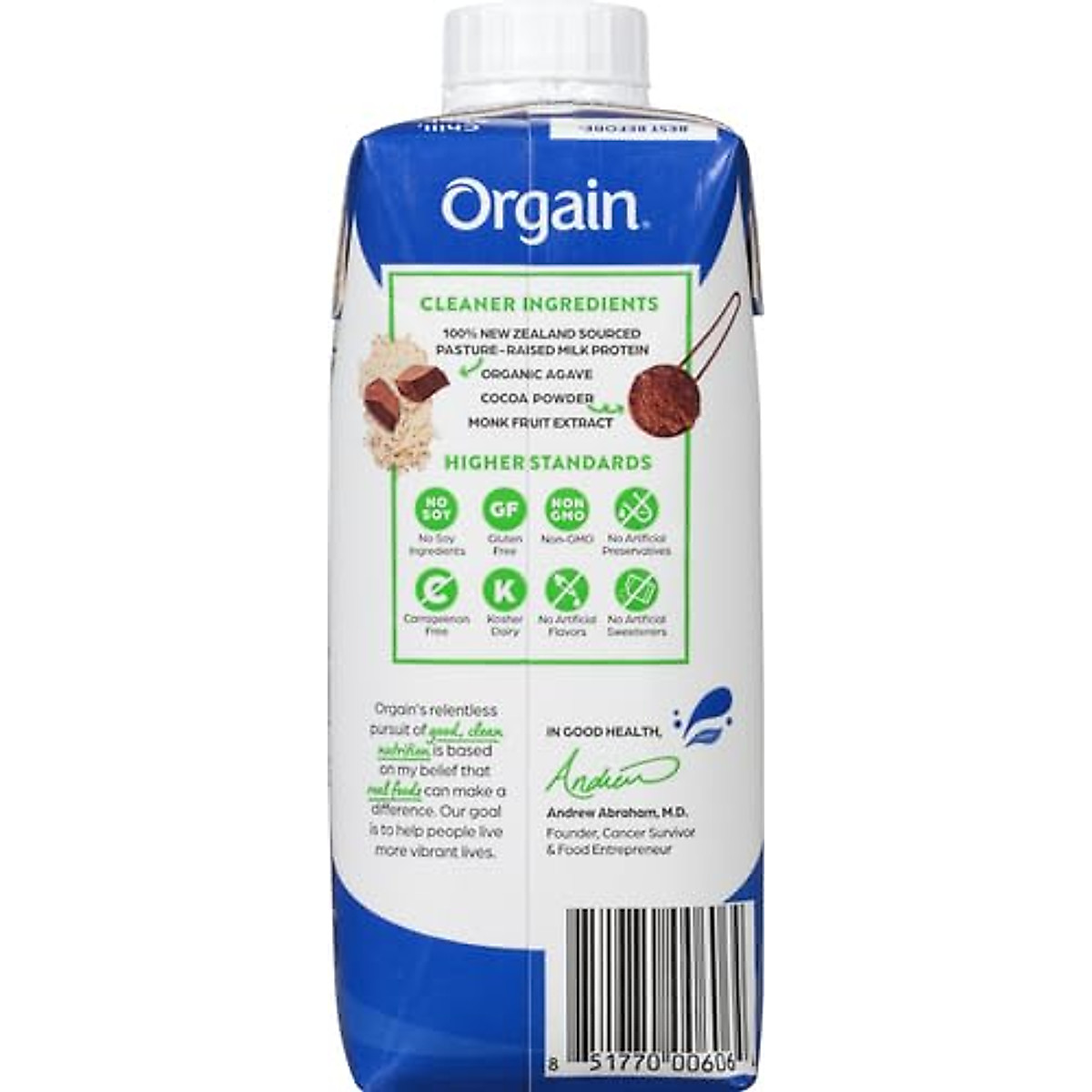 Orgain Whey Protein Shk Chocolate Fudge, 11 oz