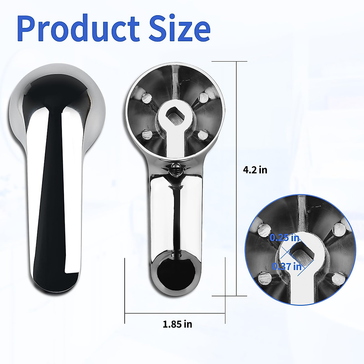 H79 Single Metal Lever Handle - Compatible with Delta 1300/1400 Series H79 Handle Replacement Part, Faucet Handle fit for Delta Tub - Chrome Bathroom Accessories