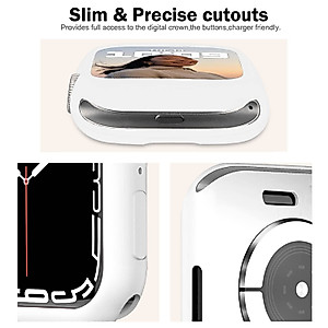 BOTOMALL Compatible with Apple Watch Bumper Case 41mm Series 9 Series 8 Series 7 Soft Flexible TPU Thin Lightweight Protective Cover for iWatch [NO Front Screen Protector]
