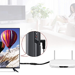 CERRXIAN 1FT Flat Slim High Speed HDMI Extension Cable A Female to 90 Degree Down Angle A Male Cord