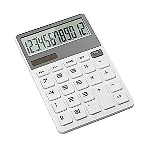CUJUX Fashion Calculator 12-bit Large Screen Personality Large Calculator Solar Financial Accounting Office Special Calculator (Color : B, Size : One Size)