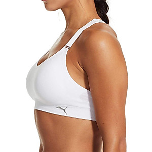 PUMA Women Sports Bra, 3-Pack (Black/White/Grey, Medium)