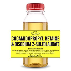 COCAMIDOPROPYL Betaine & DISODIUM 2-SULFOLAURATE - Ultra-mild, Cold Processable & Easy-to-Handle Surfactant Blend for Shampoo & Body Wash Formulations - Liquid - 250 g | 8.82 oz