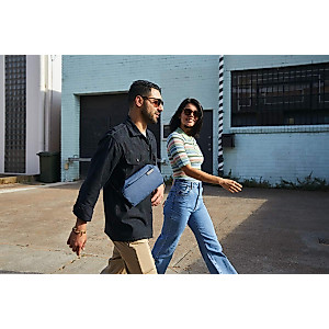 Bellroy Mini Sling Slim Shoulder Bag for Men and Women, Lightweight, Water Resistant, Multiple Organisation Compartments - Navy