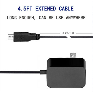 5.2V Power Cord for Amazon Echo Dot 2nd Generation Charger AC/DC Adapter