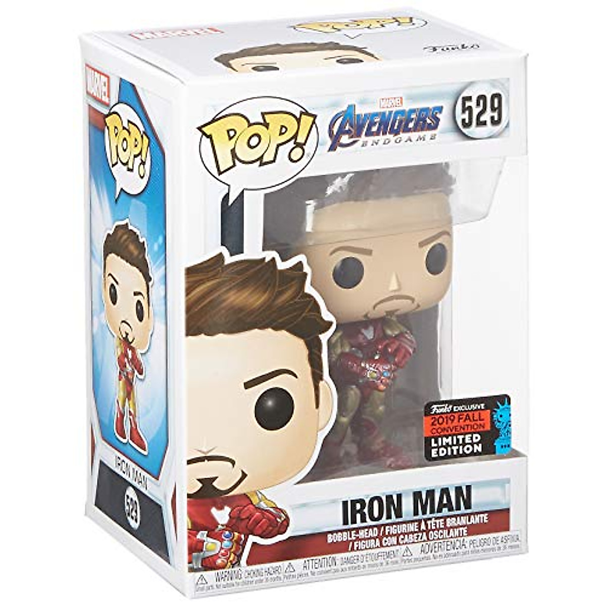 Funko Pop! Marvel: Avengers Endgame - Tony Stark (Iron Man 3) with Gauntlet, Fall Convention Exclusive