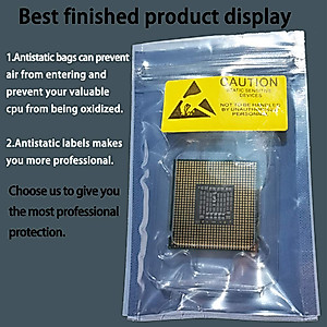 Daarcin CPU Protective Thicken Plastic Clamshell Case Trays Suitable for Intel 775/1155/1151/1150/1156 with 10pcs Antistatic Bags and Labels (10pcs Intel CPU Case)