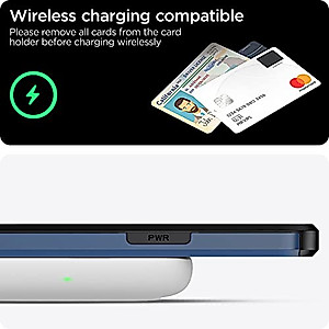 harusaki 𝟐𝟎𝟐𝟑 𝗡𝗘𝗪 for iPhone 14 Case with Card Holder, Wireless Charging Compatible iPhone 14 Wallet Case, Slim Shockproof iPhone 14 Case Wallet (Blue)