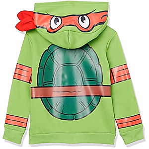 Teenage Mutant Ninja Turtles Toddler Boys' Graphic Zip-up Hoodie, Red, 3T