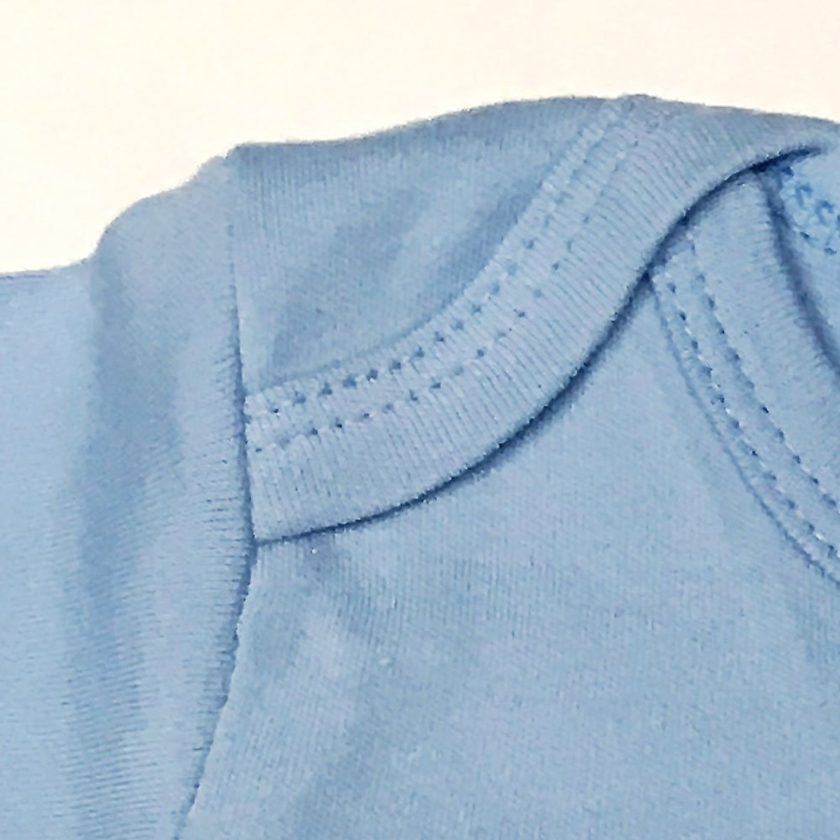 Laughing Giraffe Baby Blank Long Sleeve One Piece Bodysuit Pastel (0-3 Months, Blue)