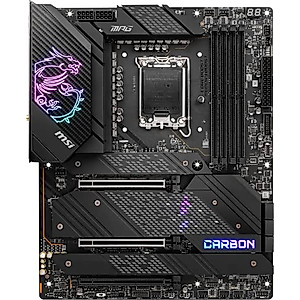 MSI MPG Z690 Carbon WiFi Gaming Motherboard (ATX, 12th Gen Intel Core, LGA 1700 Socket, DDR5, PCIe 4, CFX, M.2 Slots, Wi-Fi 6E)
