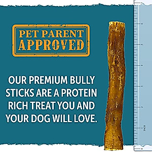 Pet's Choice Natural Dog Treats, 6'' Bullies, 25 Count, Brown (CW6-PZ25)