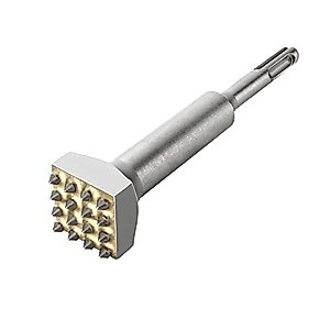 6 Inch x 1 1/4 Inch SDS Plus Bushing Tool Concrete SDS Max Bushing Bit Square Head Concrete Roughness Coating Remove Bushing Bit for Rotary Hammer, Stone, Brick Wall (SDS Plus 16 Pins)