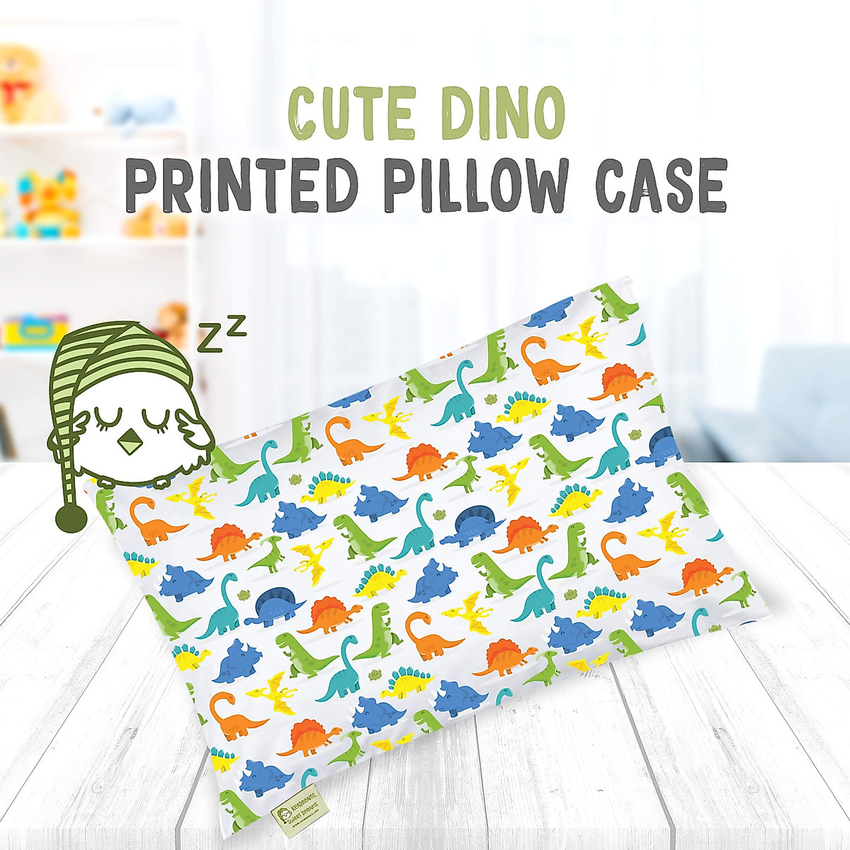 KeaBabies Toddler Pillowcase for 13X18 Pillow - Organic Toddler Pillow Case for Boy, Kids - 100% Natural Cotton Pillowcase for Miniature Sleepy Pillows - Pillow Sold Separately