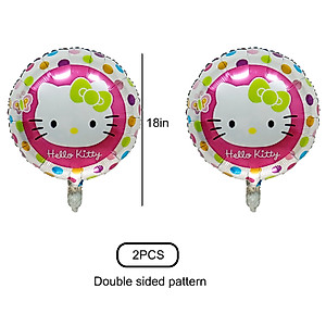 8Pcs Cute Anime Party Decoration Balloons,Aluminum Film Material Double Sided Balloons,Anime Theme Party Supplies,Kawaii Birthday Party Ballons (HE-02)