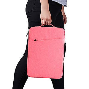 Graphics Drawing Tablet Carrying Case Sleeve for XP-Pen Deco 01 V2, Artist 12 Pro, Huion H610 Pro, Wacom Cintiq Pro 13, VEIKK A30 A50 (Pink)