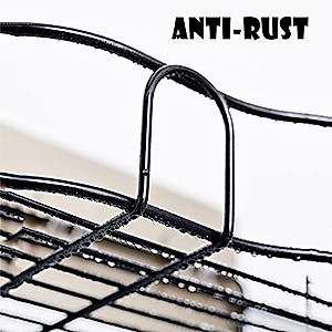 Totruning Corner Shower Caddy Adhesive Shelf Bathroom Shower Organizer Shower Storage for Inside Shower Wall Mounted No Drilling Stainless Steel Shower Holder Rack for Bathtub and Kitchen (Black)