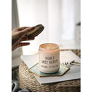 Gifts for Mom from Daughter and Son, Mom’s Last Nerve, Oh Look It's on Fire Candle, Mom Gift, Mother’s Day Birthday Christmas Thanksgiving Day Gift for Mom