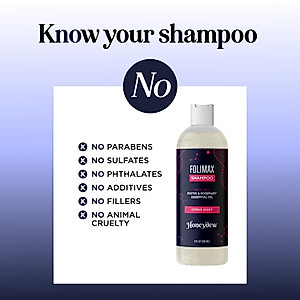 Biotin and Rosemary Shampoo for Thinning Hair - Sulfate Free Biotin Shampoo for Men with Hair Thickening Essential Oils - Deep Cleansing Volumizing Shampoo for Thin Hair with Zinc and Tea Tree Oil