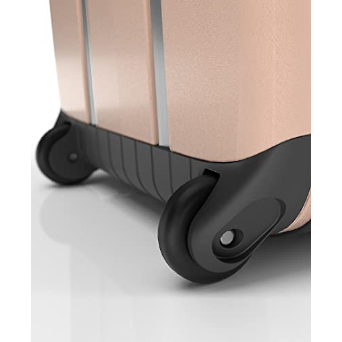 Rollink Flex Vega Cabin Fully Collapsible Suitcase - Hardshell, Silent, Coated Wheels for Smooth Gliding, Scratch, Water & Impact Resistant, Carry-On 21-Inch (10.5 Gal packing volume), Rose Smoke