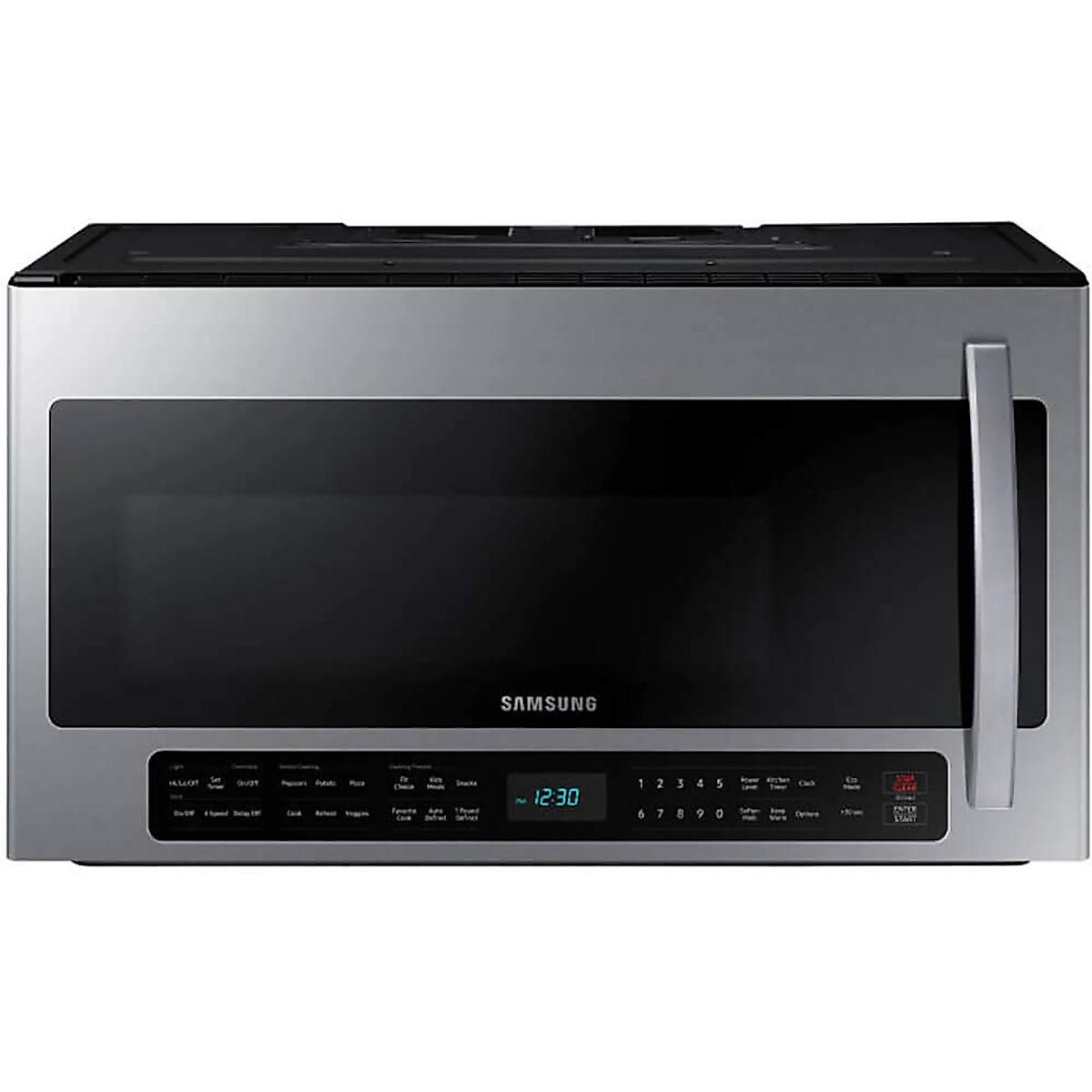 SAMSUNG ME21R7051SG 2.1 cu. ft. Over-the-Range Microwave with Sensor Cooking in Fingerprint Resistant Black Stainless Steel