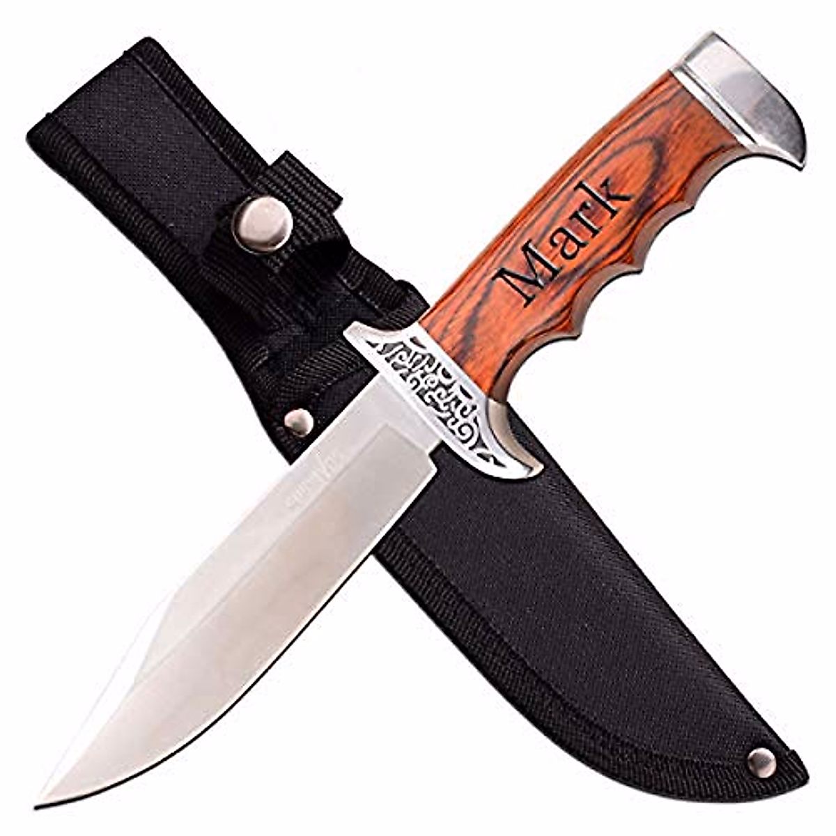 Elk Ridge Blue Steel Personalized Laser Engraved Tactical Pocket Knife, Fathers Dad for Day, Groomsmen Gift, Graduation Gifts, Gifts for Men, (BS-783)