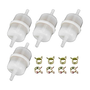 Disenparts Fuel Filter Compatible with Kohler 24 050 13-S 24 050 13-S1 Fuel Filter 15 Micron 1/4-Inch ID Compatible with Kohler Engine CH20S to CH25S, CH670S, CH730S CH750S, LH640S CH18-CH25 4 PCS