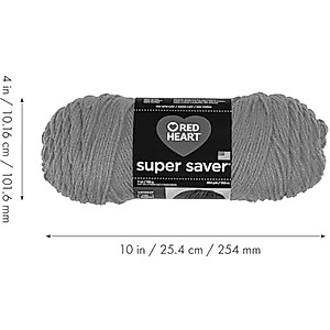 Red Heart Super Saver Amethyst Yarn - 3 Pack of 198g/7oz - Acrylic - 4 Medium (Worsted) - 364 Yards - Knitting/Crochet