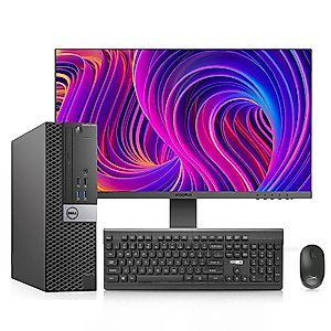 Dell OptiPlex 7040 Desktop Computers with 22 inch Monitor PC Bundle,16GB Ram 256GB M.2 NVMe SSD, Built-in WiFi Bluetooth, i5-6500 3.2GHz,Windows 10 Pro,Refurbished Computer Set (Renewed)