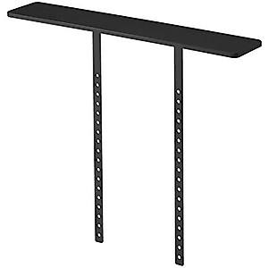 Yamazaki Home Smart VESA-Compliant TV Shelf floating shelves, One Size, Black