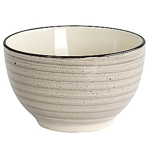 Elama Gia 24 Piece Round Stoneware Dinnerware Set in Cream