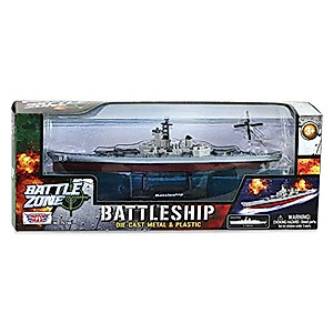 Daron Battleship 9" Die-Cast Vehicle with 1 Plane