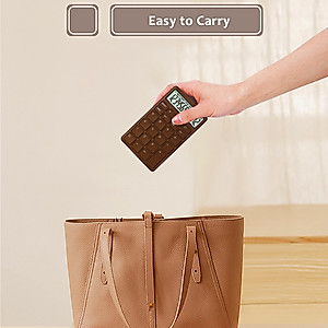 VEWINGL 12 Digit Calculator,Hold with one Hand,4 Function Calculator with Large LCD Display for Office,School,Home & Business Use,Automatic Sleep,5.4 * 3.3in