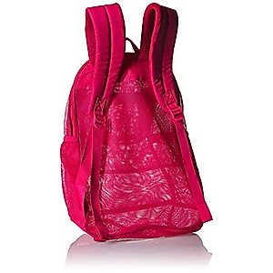 NIKE Brasilia Mesh Backpack 9.0, Rush Pink/Rush Pink/White, One Size