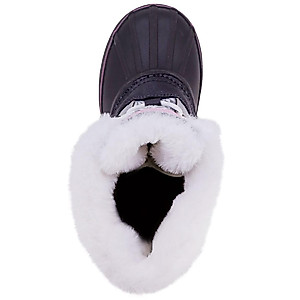 LONDON FOG Girls Tottenham Cold Weather Snow Boot GREY FELT/PINK Size 13