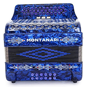Montanari 3412 3S Accordion FBE Blue