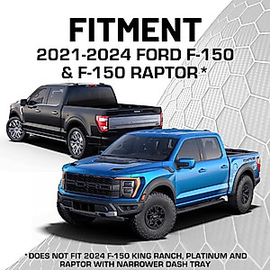 Bulletpoint RubiGrid Metal Dash Mount Phone Holder & Action Camera Mount Compatible with 2021-2024 Ford F-150 and Ford Raptor