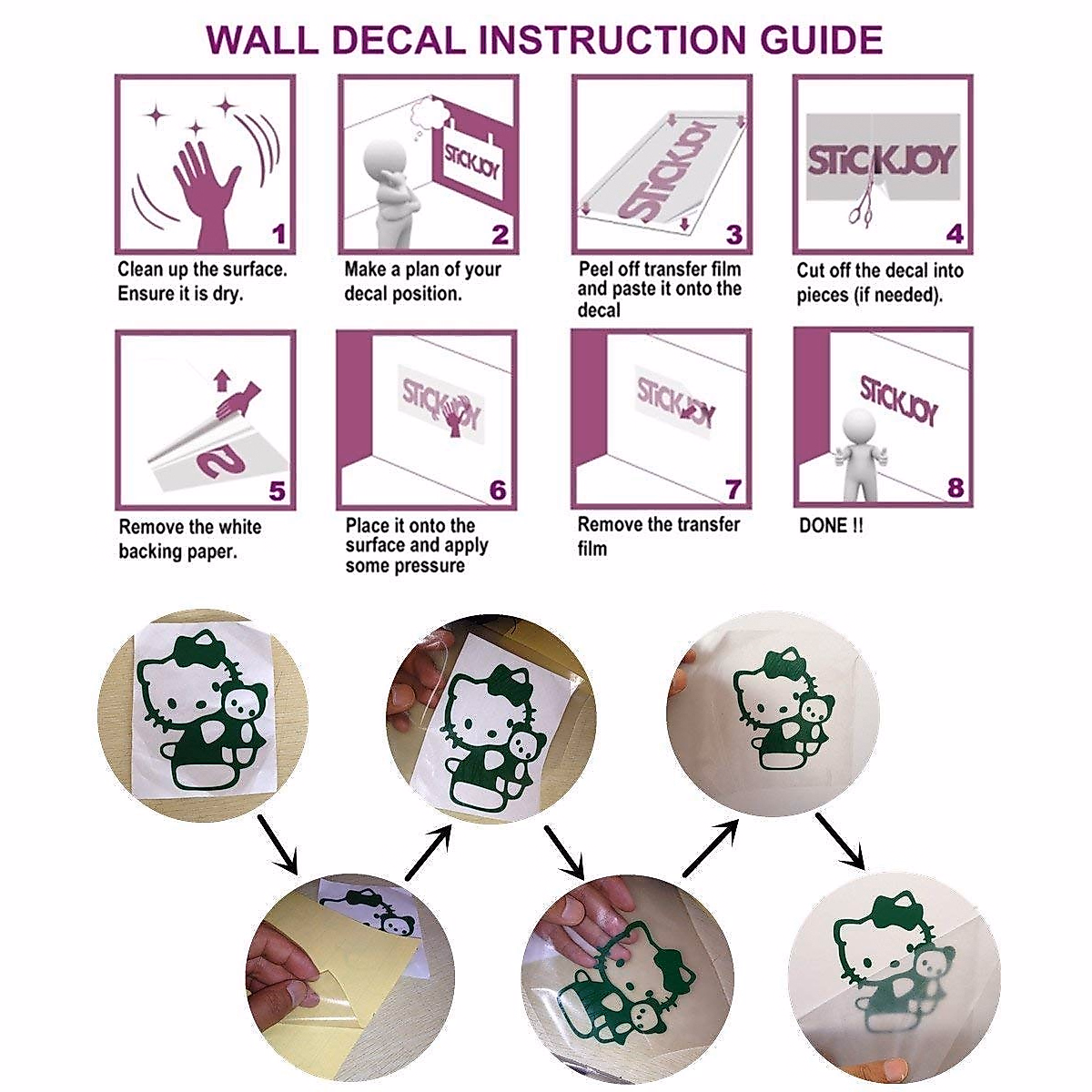 N.SunForest Nursery Wall Decals Pine Tree Stickers with Large Bear Removable Wall Mural Stickers Nursery Tree Art Nature Decals for Kid's Room Bedroom Home Decoration