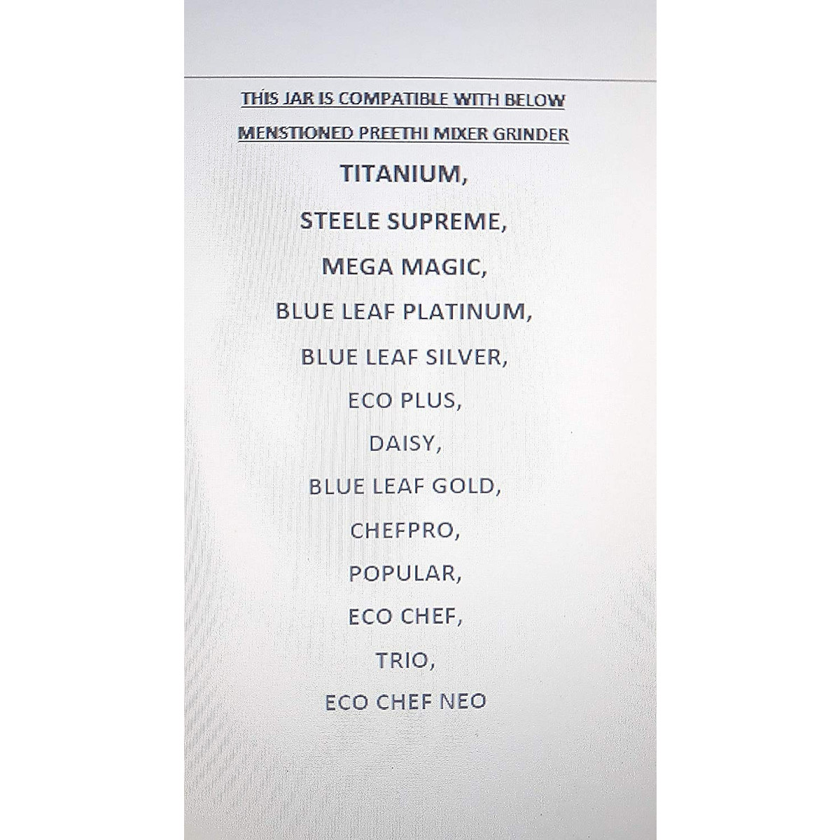 Preethi MGA 513 Mixer Jar, 1.5 LTR, Silver