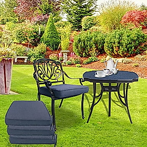 Sunshine Outdoor Indoor/Outdoor Patio Chair Cushion Outdoor Seat Cushions for Patio Furniture 20x20x2.8 inch Set of 4 Sky