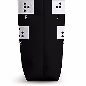 Learn Braille Language Love Braille Dots Braille Alphabet Tote Bag