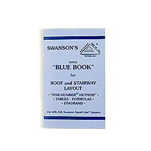 Swanson Tool P0110 Little Blue Book of Instructions For Roof & Stairway Layout