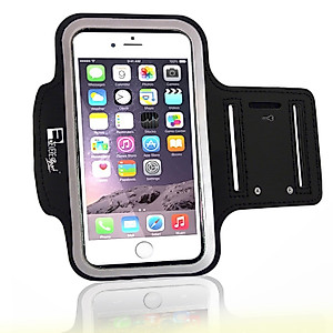 Premium iPhone 8 Running Armband with Fingerprint ID Access. Sports Phone Arm Case Holder for Jogging, Gym Workouts
