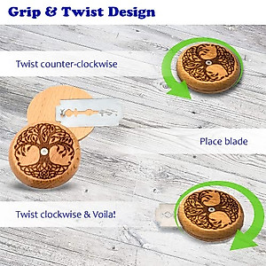 Ufo Bread Lame Scoring Tool - Bread Lame Cutter for Sourdough Bread Bakers Bread Razor Scorer Blade Banneton Cutter Scoring Knife Making Bakers Lame Handcrafted Lame with Ebook and 5 Razor Blades…