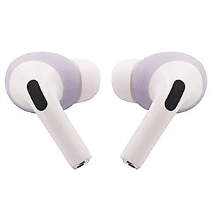 ALXCD Fit in Case Ear Cover Replacement for Air Pods Pro Headphones, Silicone Earbud Covers Eartips, Compatible with Air Pod Pro, 5 Pairs, White Black Pink Purple Green