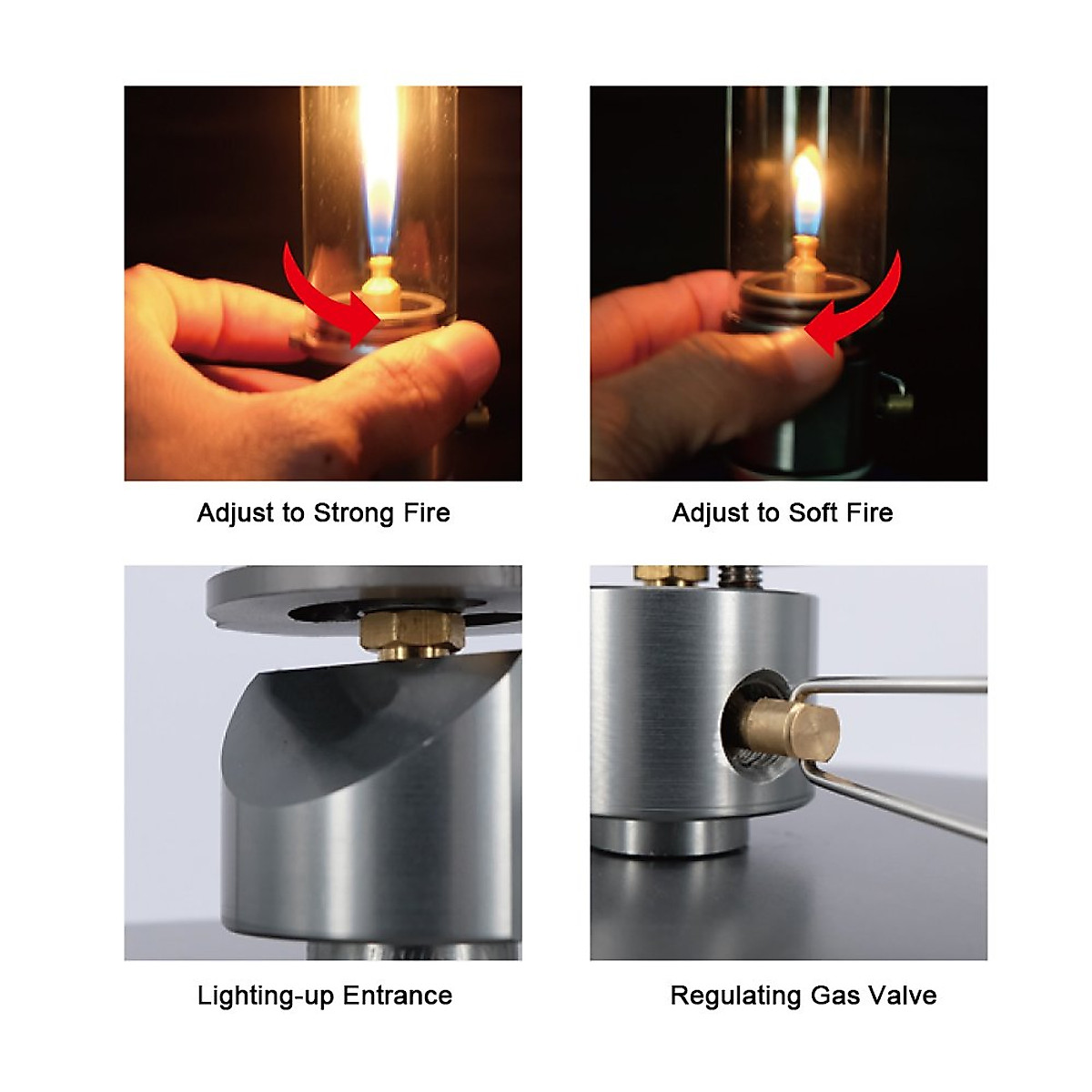 Lixada Lamp Light Butane Gas Light Lantern Outdoor Use Only for Camping Picnic Self-Driving (Gas Light Lantern)