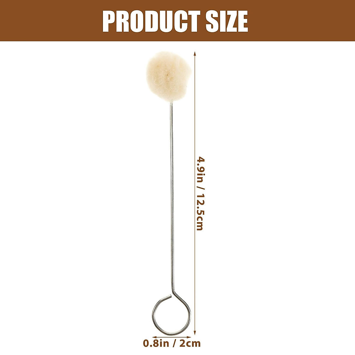 MAGICLULU 10pcs Wool Daubers Ball Brush Leather Dye Leather Tool Leather Crafting Tools for Leather Dyes for DIY Crafts Projects