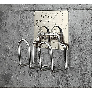 chenyesun 2 PCS of Wall Mount Pot Lid Holder ,Stainless Steel Stainless Steel Pot Pan Lid Cover Cutting Board Holder, Pan Lid Organizer Pot Hangers for Kitchen ,Bathroom, Cabinets